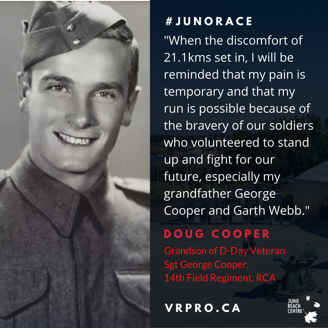 Doug Cooper Race Quote : Juno Beach Centre