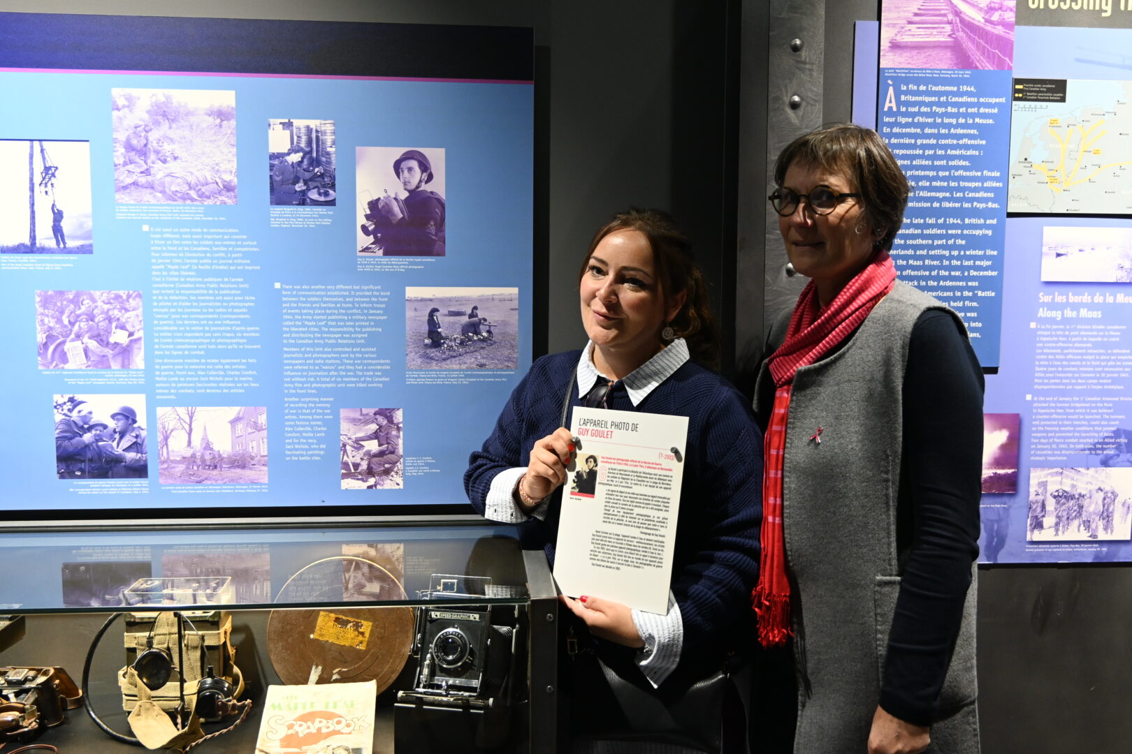 La petite fille de Guy Goulet au Centre Juno Beach : Centre Juno Beach